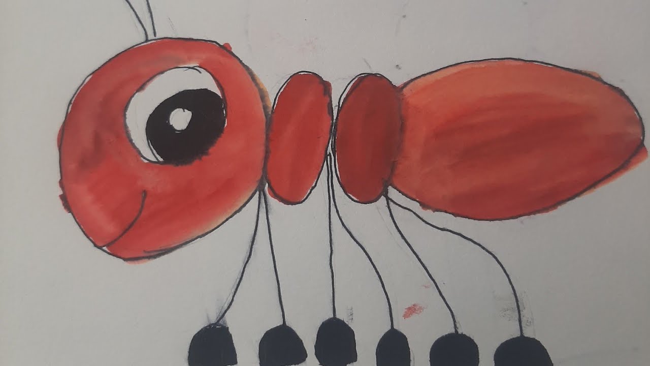 How to Draw a Ant 🐜chinti ki Drawing kesy bnaty h - YouTube