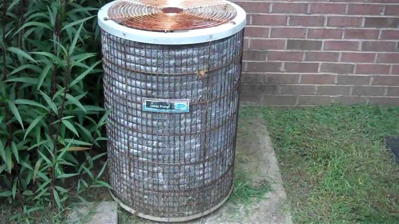 1980's Carrier Round One Heat Pump running - YouTube