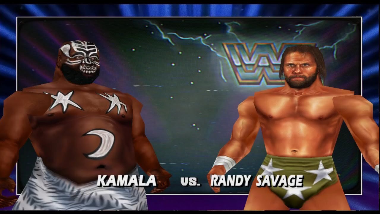 Kamala vs. Randy Savage | WWF Superstars of Wrestling | WWF Legends ...