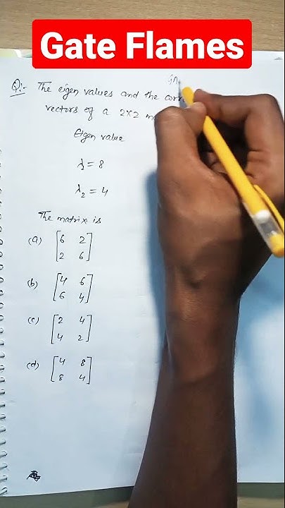 GATE Maths | Eigen Values & Eigen Vectors #shorts #eigenvalues #gatemaths #gate - YouTube
