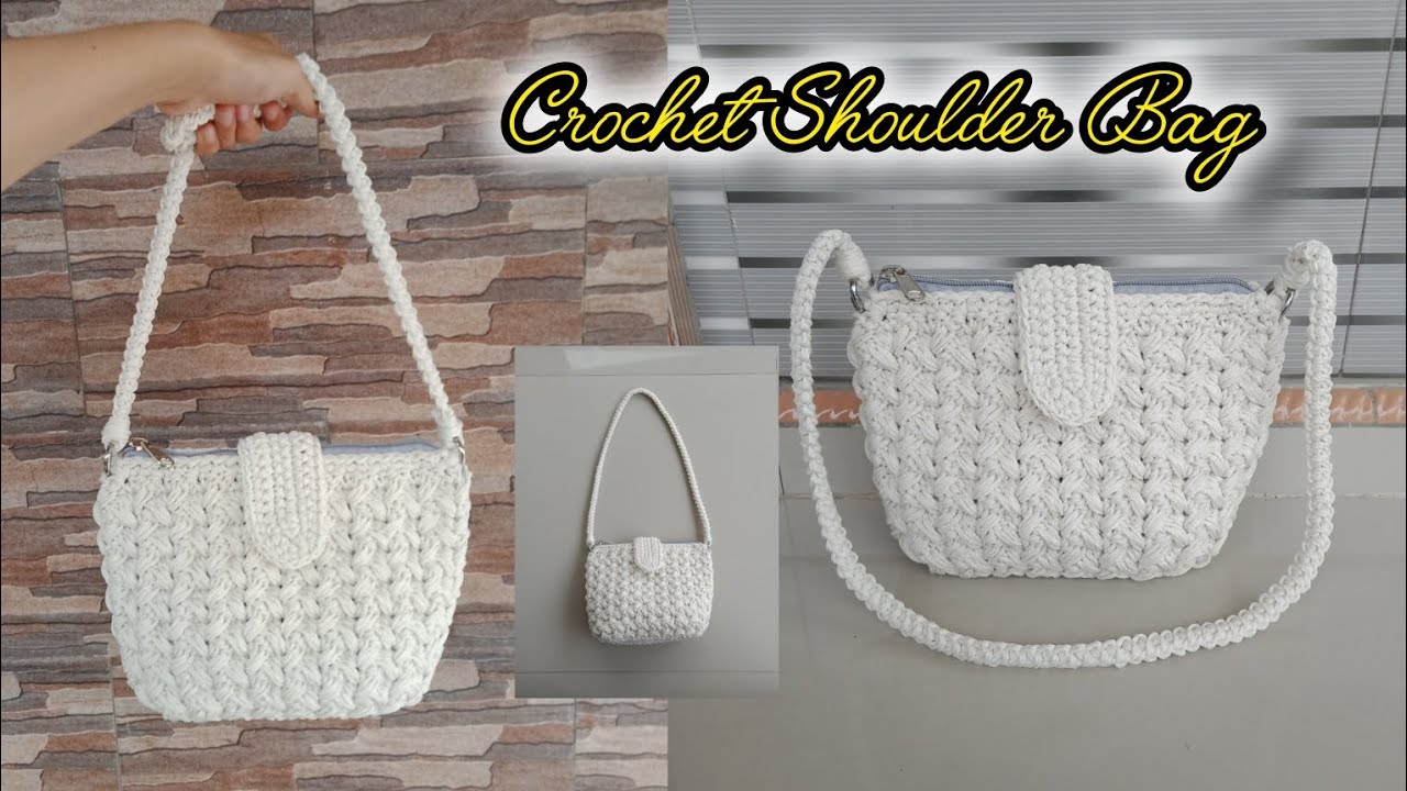 HOW TO MAKE A CROCHET SHOULDER BAG TUTORIAL🌼 - YouTube