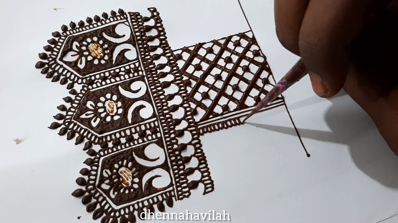 Henna Tutorial : Easy Henna Design for Beginners - YouTube