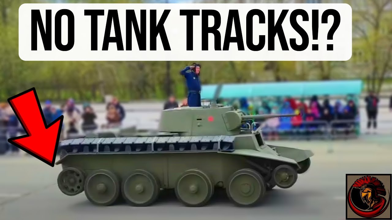 Military parade without tank tracks - YouTube