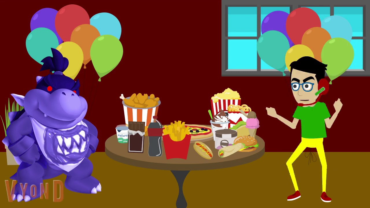 Dark Void Bowser Jr. Destroys Sid James' Birthday Cake With A Void ...