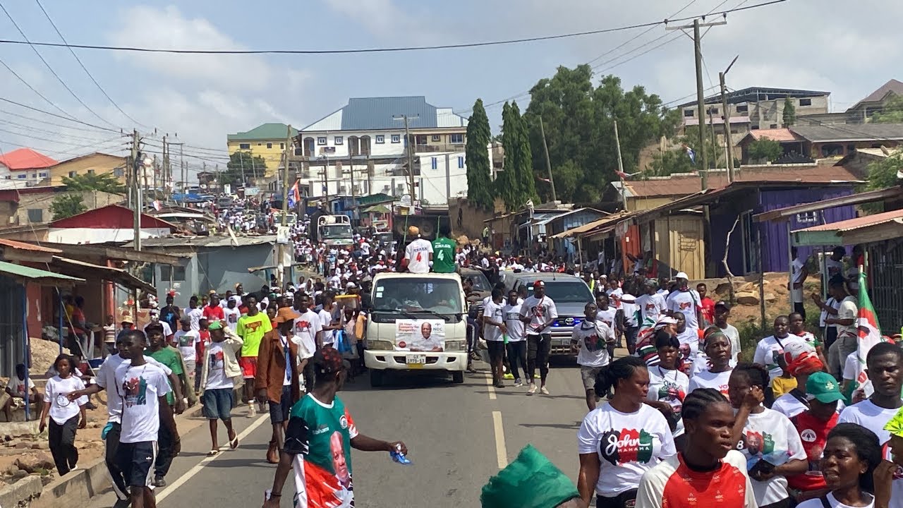 Wow 😍😘🥰 Massive Crowd Hit The Street Of Accra To Campaign For John ...