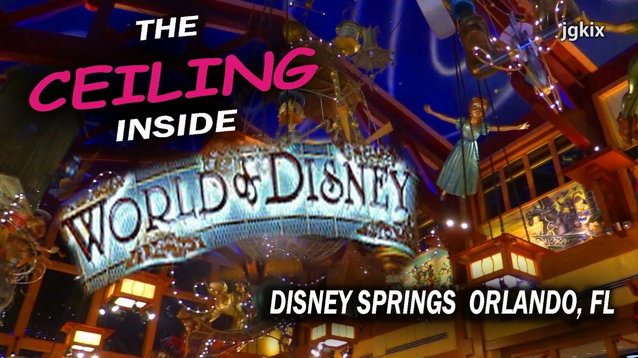 The Ceiling Inside World of Disney Store - YouTube