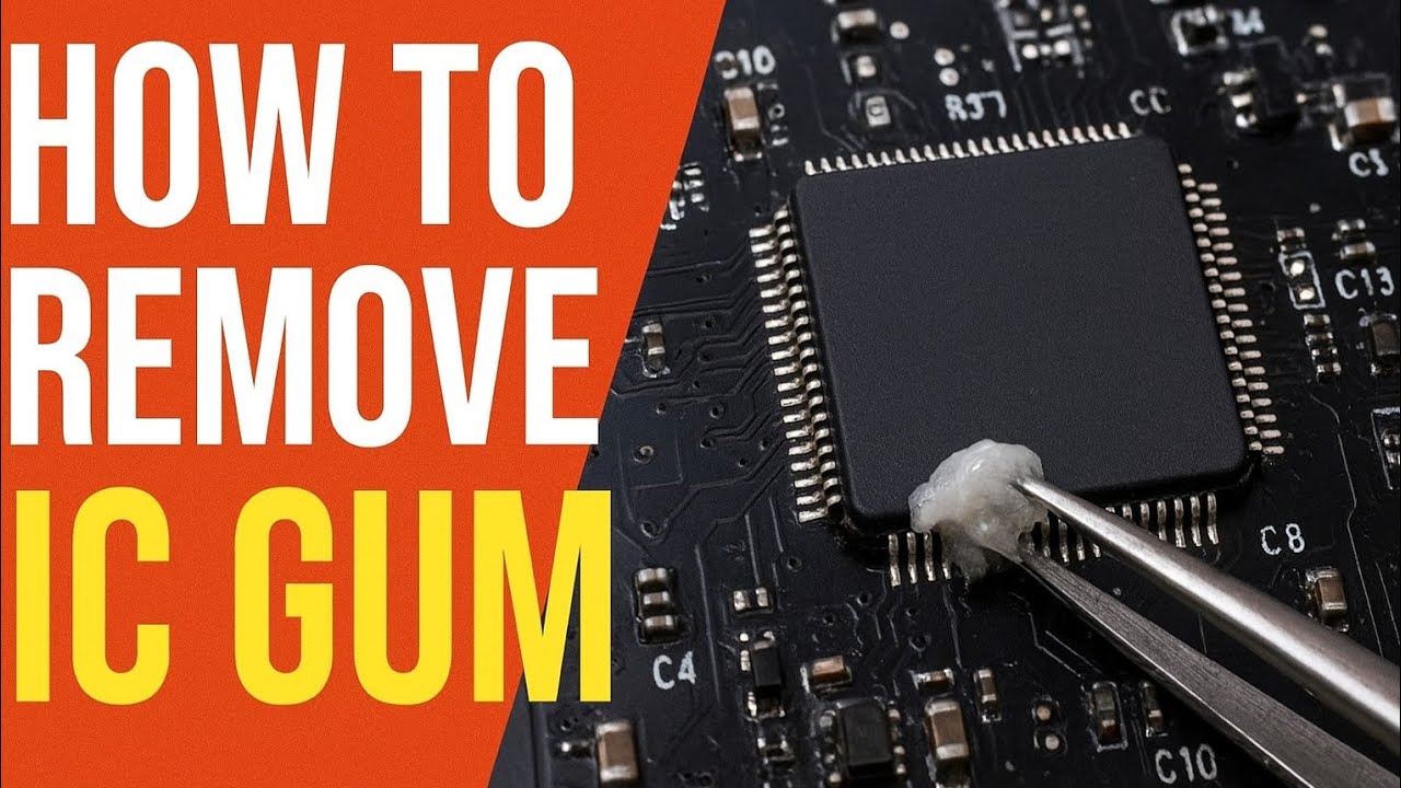 How To Remove IC Gum | Easy IC Gum Cleaning Method | Mobile Repair ...