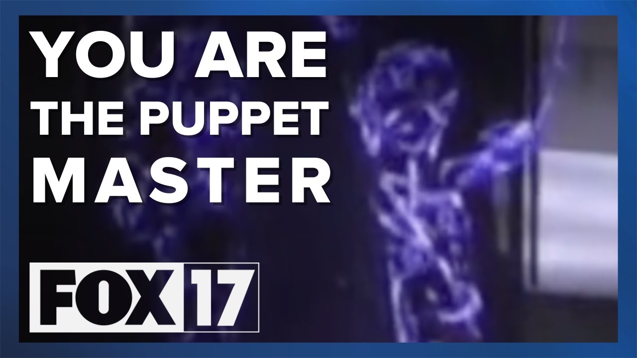 ArtPrize goers take control of David the 35-foot puppet - YouTube