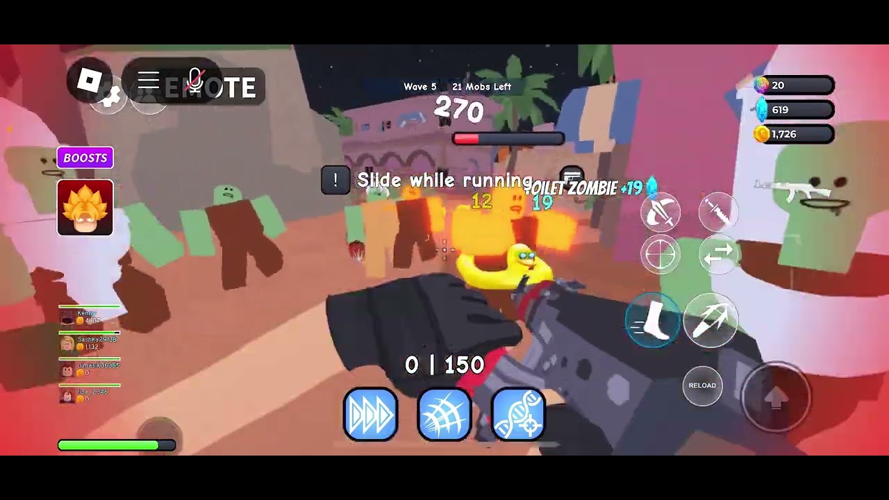 PLAYING ZOMBIE RAMPAGE ON ROBLOX (HARD) - YouTube
