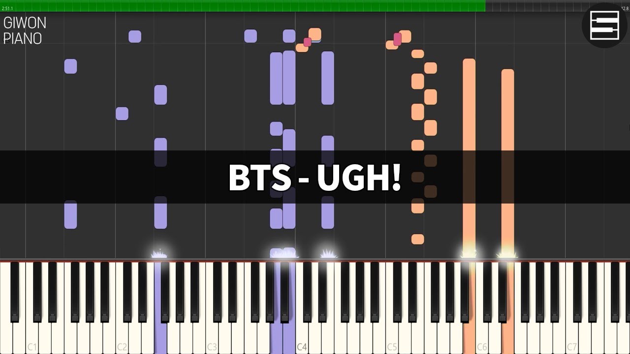 방탄소년단 Bts 욱 Ugh Kpop Piano Cover Youtube