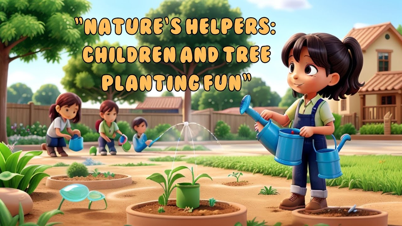 "Nature's Helpers: Children and Tree Planting Fun" ()()[][][] Nursery ...