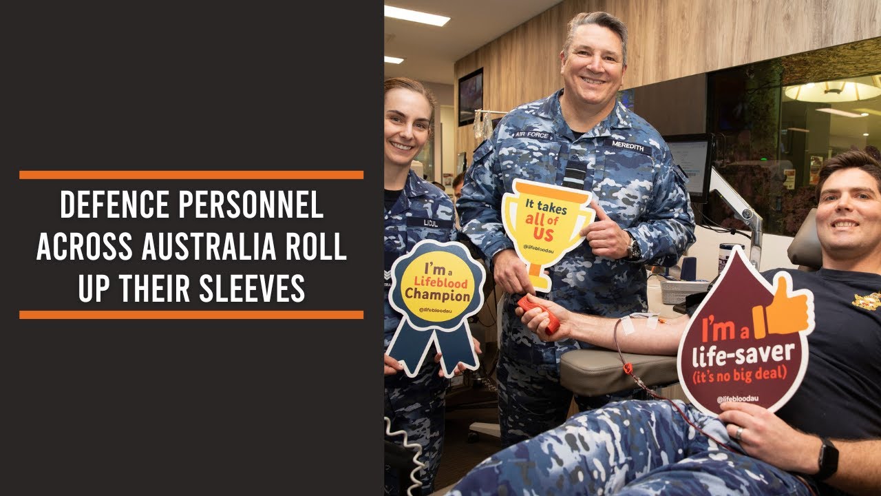 Defence personnel across Australia roll up their sleeves - YouTube