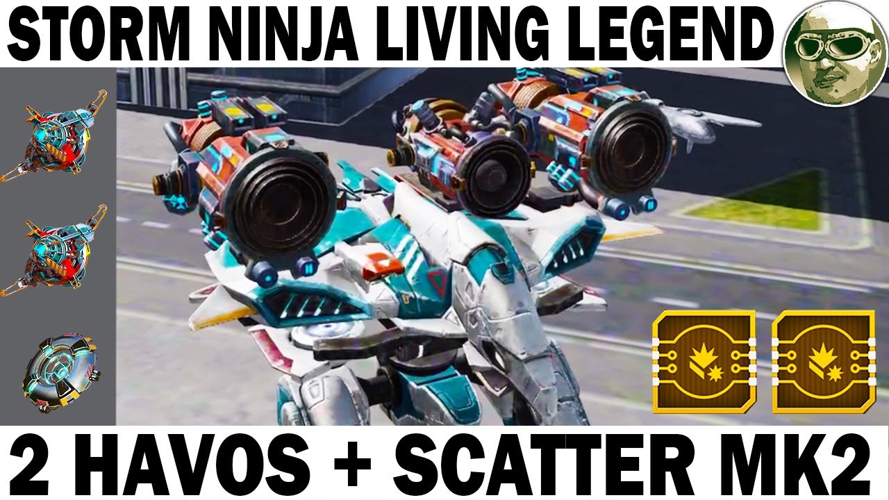 STORM NINJA! SKYDRIVER NIGHTINGALE 2 HAVOC SCATTER MK2 LIVING LEGEND WAR ROBOTS 2 SUPPRESSOR T4 ...