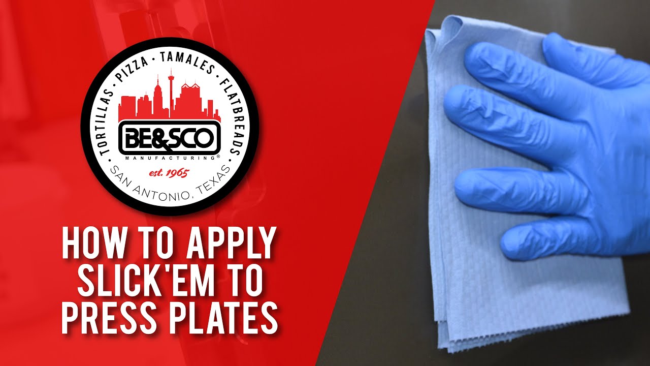 How To Apply Slick'Em To BE&SCO Press Plates - YouTube