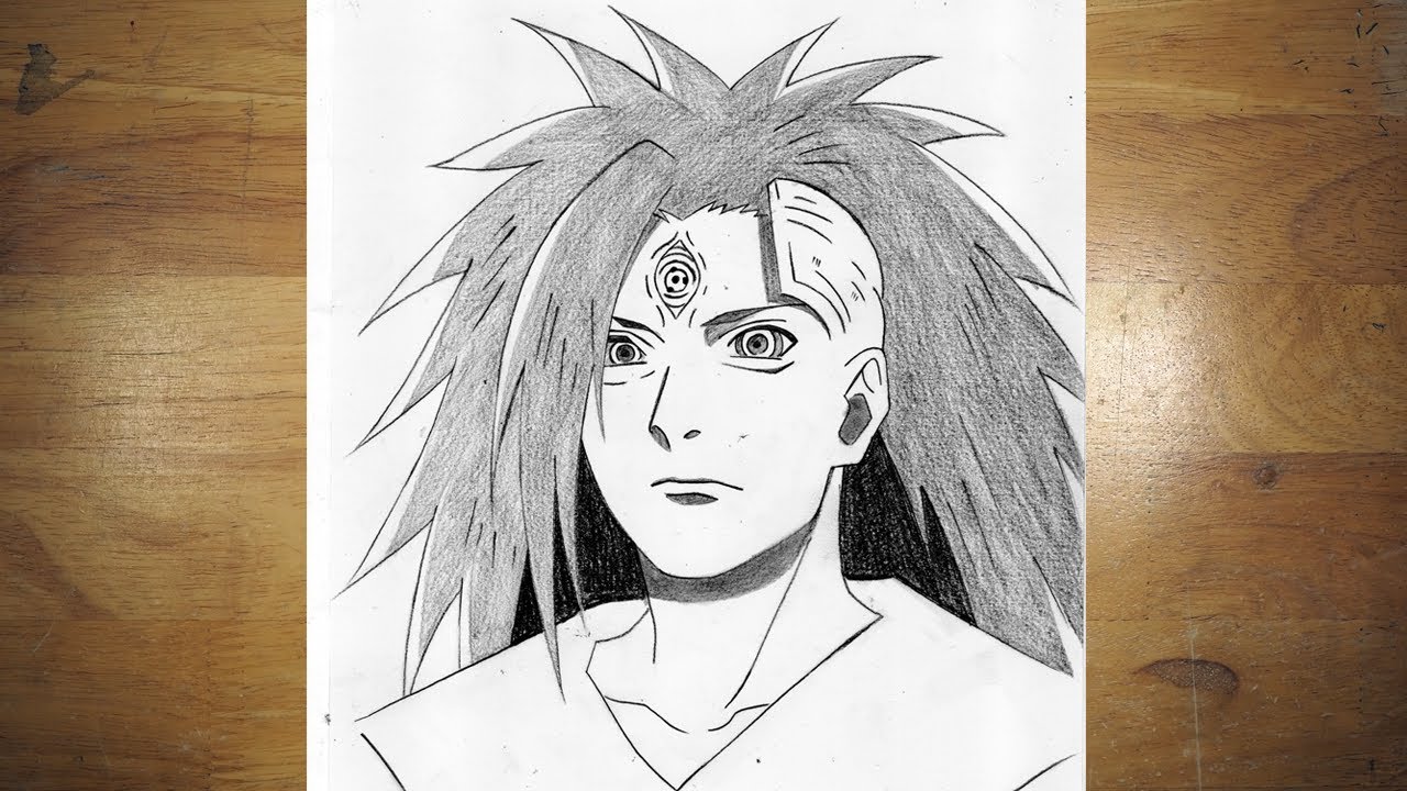 How To Draw Madara Uchiha Step By Step Easy Drawing Ideas For Beginners Anime Drawing Youtube