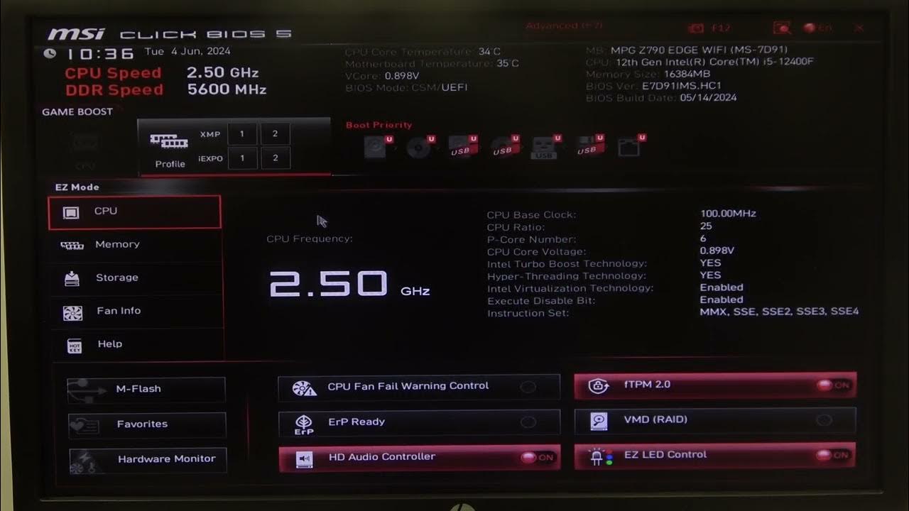 How To Enable & Disable IEXPO Profile In MSI MPG Series Motherboard - YouTube