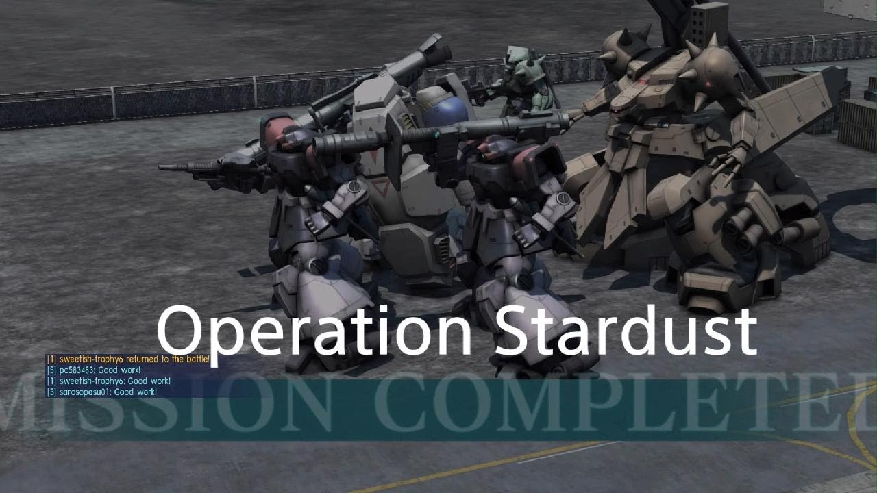 MOBILE SUIT GUNDAM BATTLE OPERATION 2_Stardust Memory weekly Battle ...