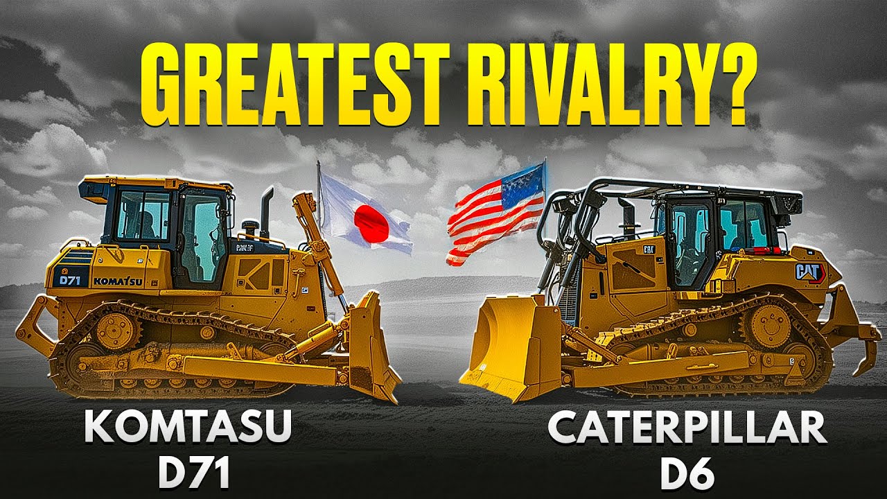 The Middle Weight Bulldozer Battle: Cat D6 vs Komatsu D71 - YouTube