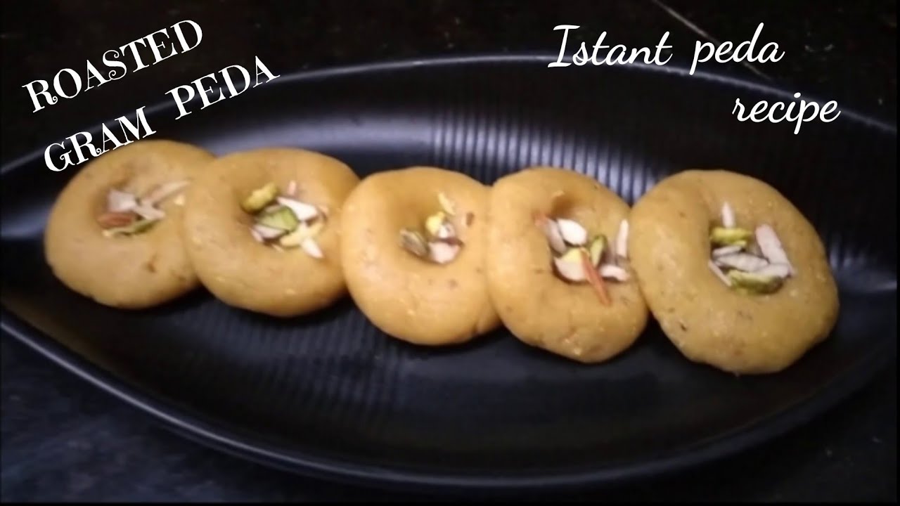 Roasted gram peda /cooking without fire #2 | Instant peda recipe - YouTube