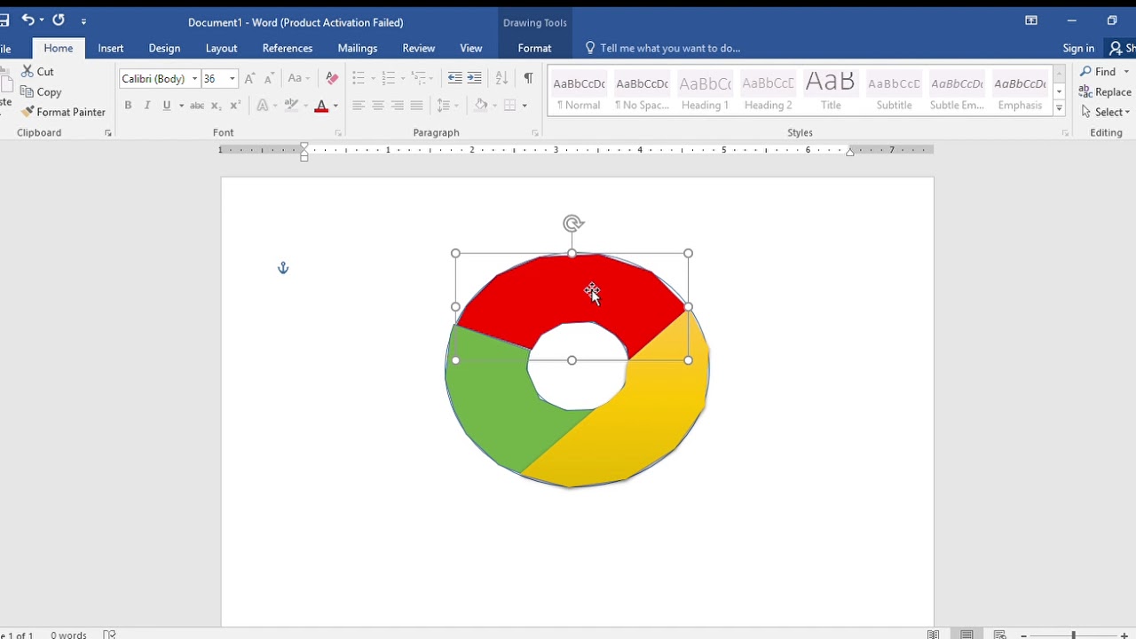 Google Chrome logo making in MS word. - YouTube