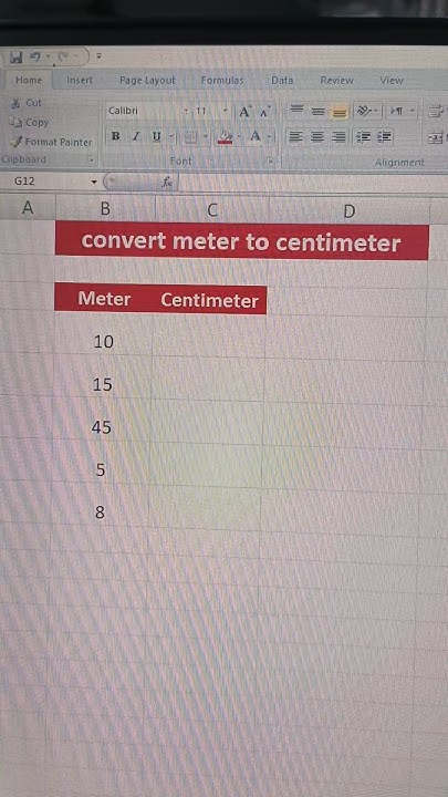 convert meter to centimeter in excel | convert formula in excel | excel tricks convert. # ...