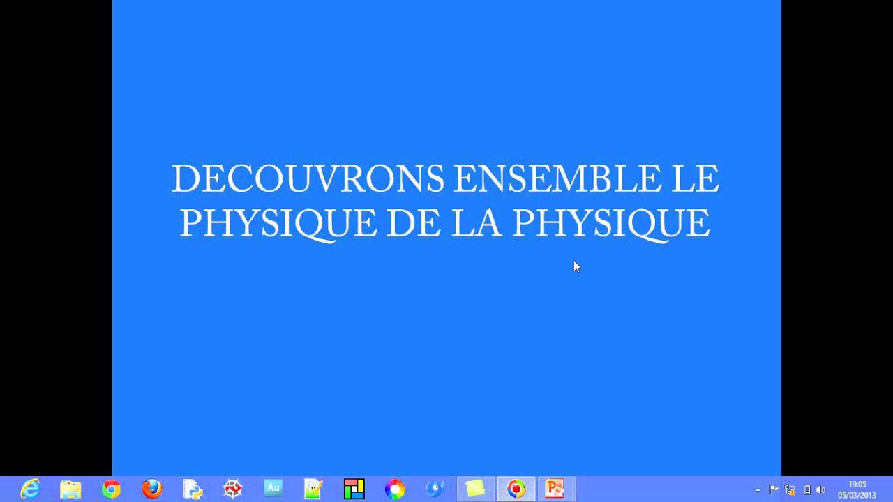 PHYSIQUE - 1 - (Introduction générale) - YouTube