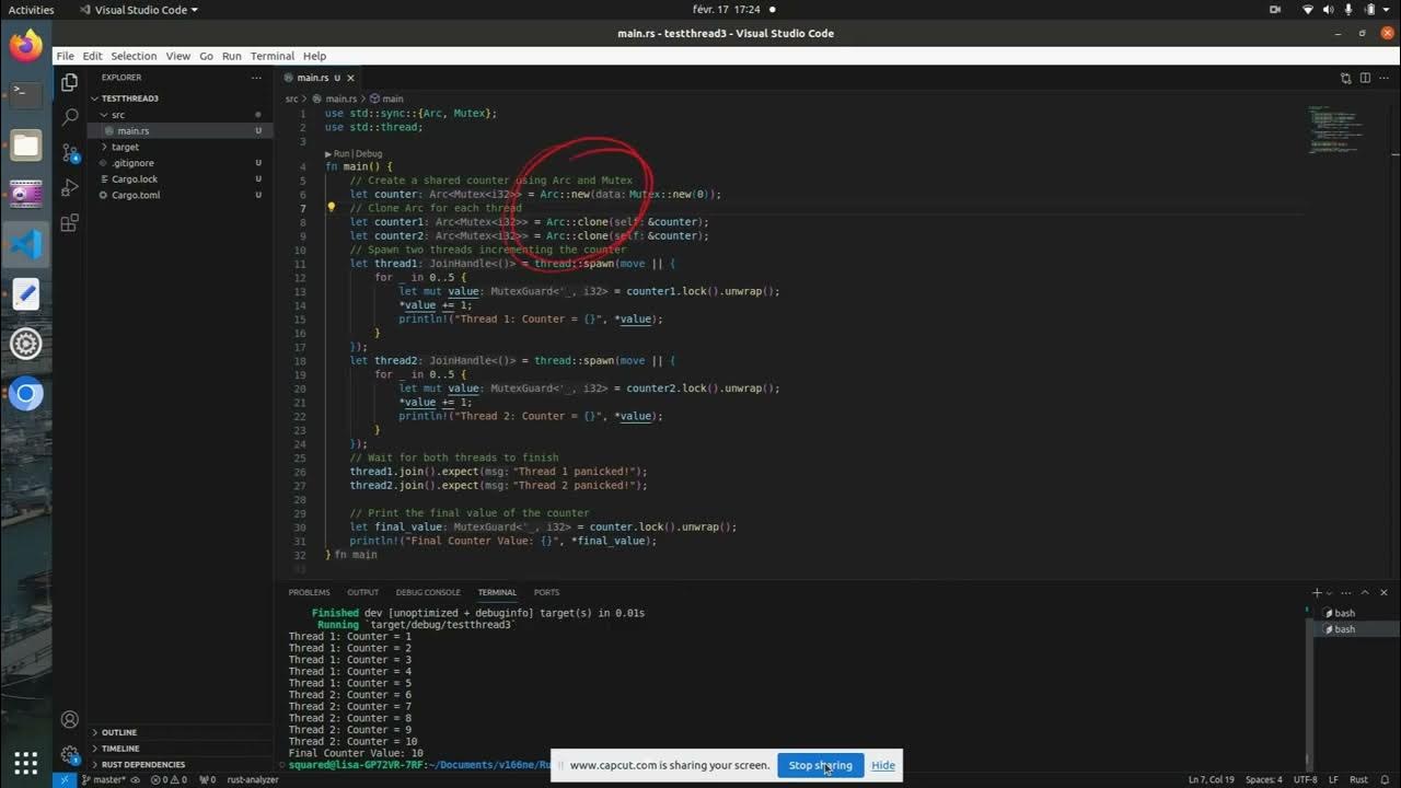 Threads In Rust Coding Rustlang Youtube