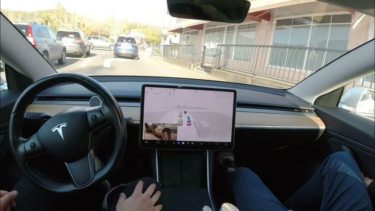 Tesla - FSD Beta 11.3.4 Getting Into a Tight Spot - YouTube