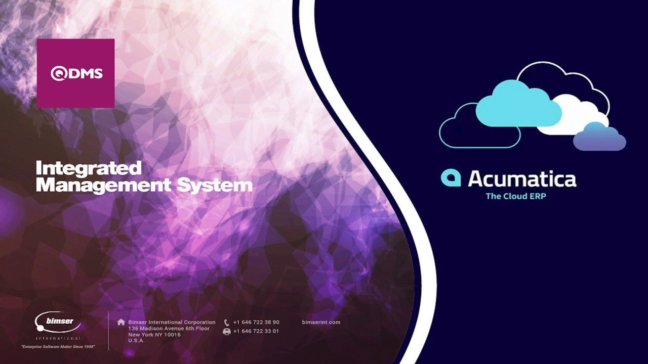 QDMS & Acumatica Cloud ERP Foundational Integration - YouTube