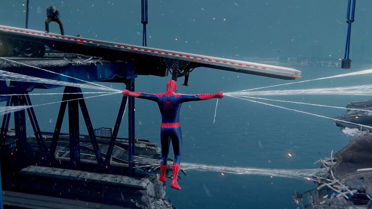 Spider-Man Miles Morales PC - Bridge Mission with TASM 2 Suit - YouTube