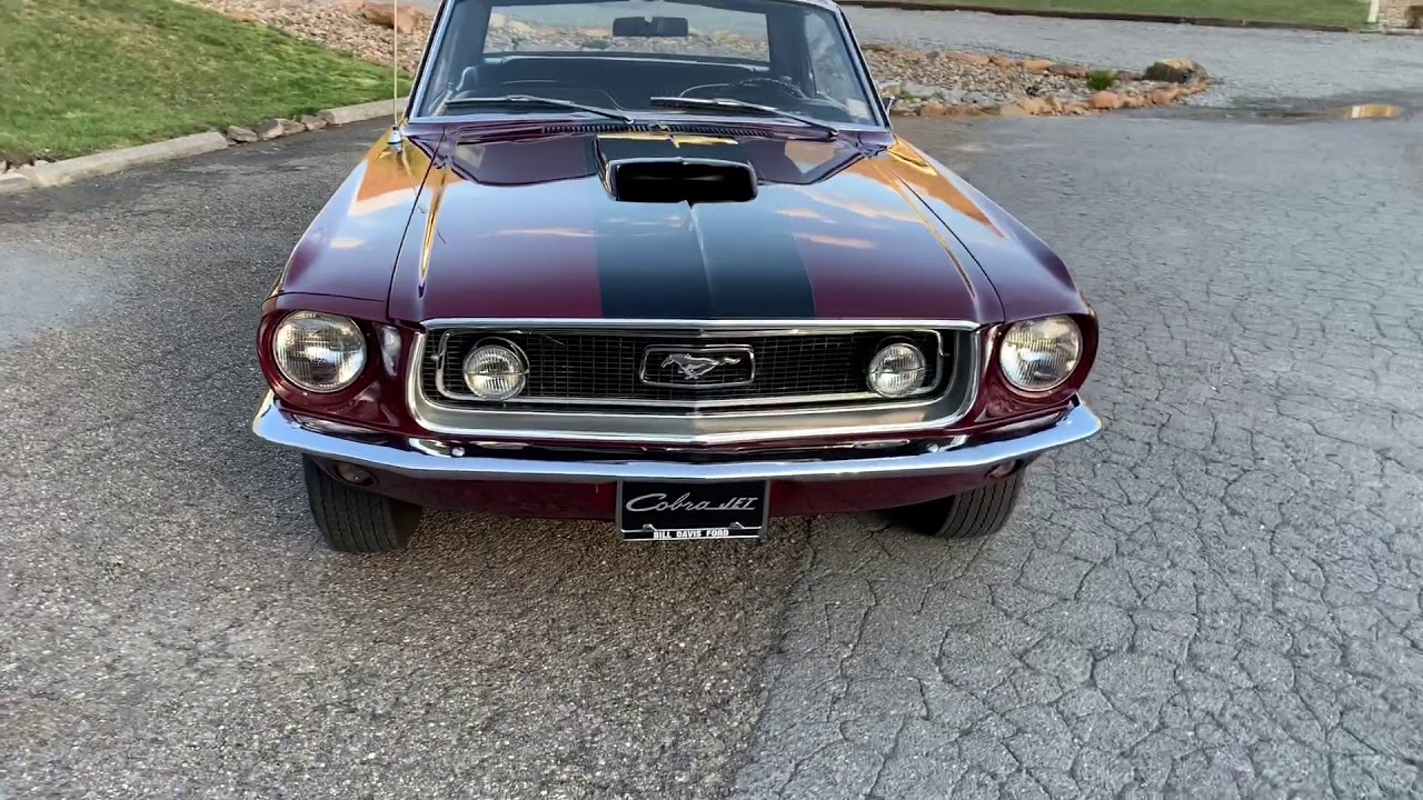 1968.5 Ford Mustang R Code 428 Cobra Jet 4 Speed 4.30 - YouTube
