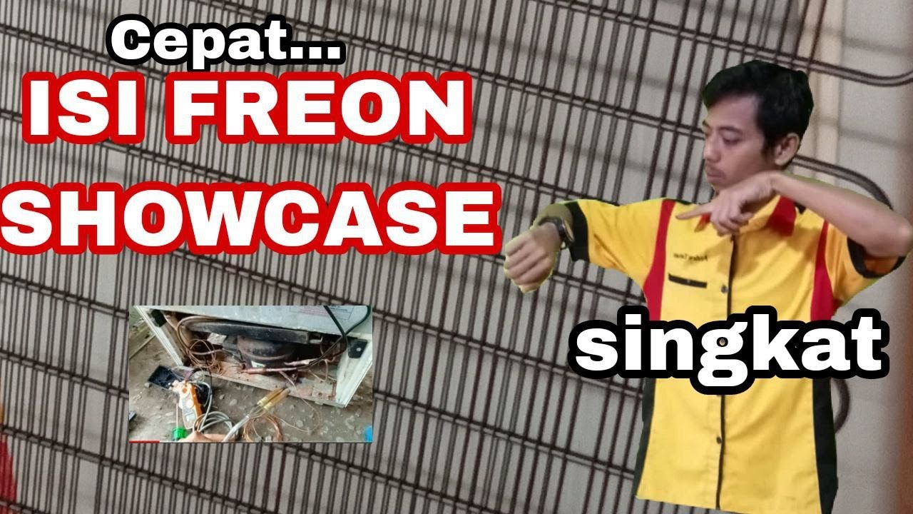 cepat..isi freon showcase - YouTube