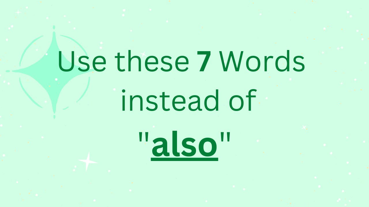 What To Use Instead Of also ielts YouTube what-to-use-instead-of-also-ielts-youtube
