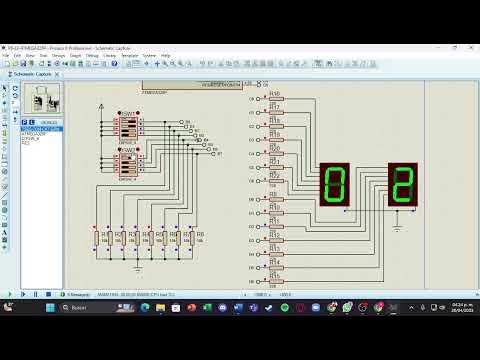 ATMEGA PROTEUS FC P6 E2-2 SUMADOR BINARIO A DECIMAL - YouTube