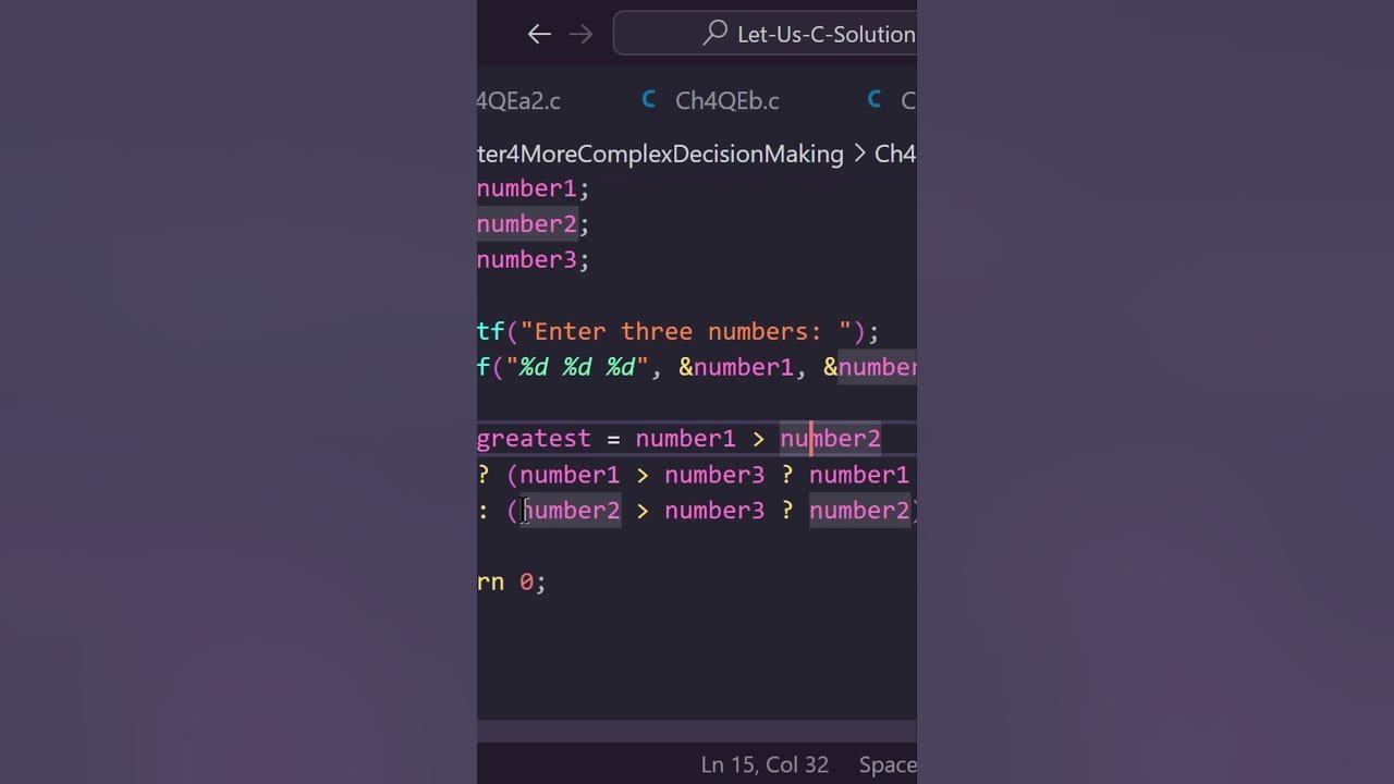 Greatest Of Three Numbers In C C Programming Full Course Programming Coding Engineer 7583