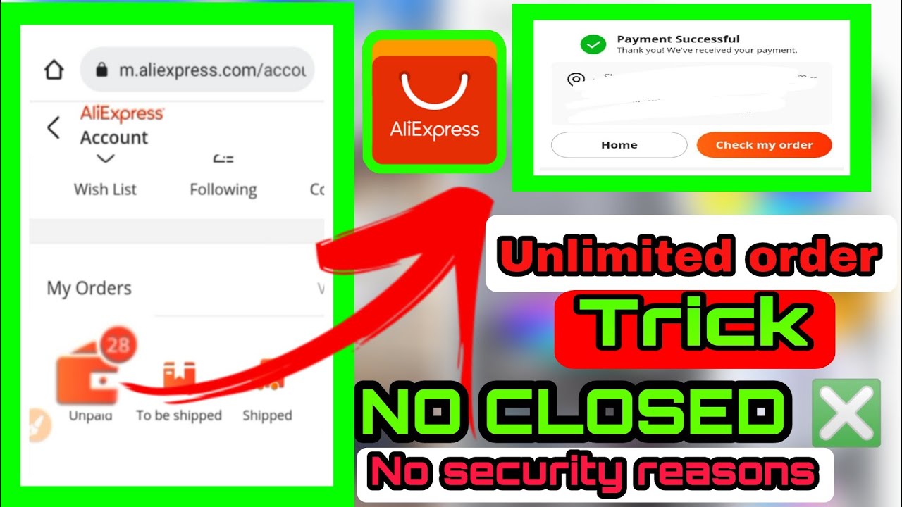 Aliexpress Unlimited order trick || Your order has been closed due to ...