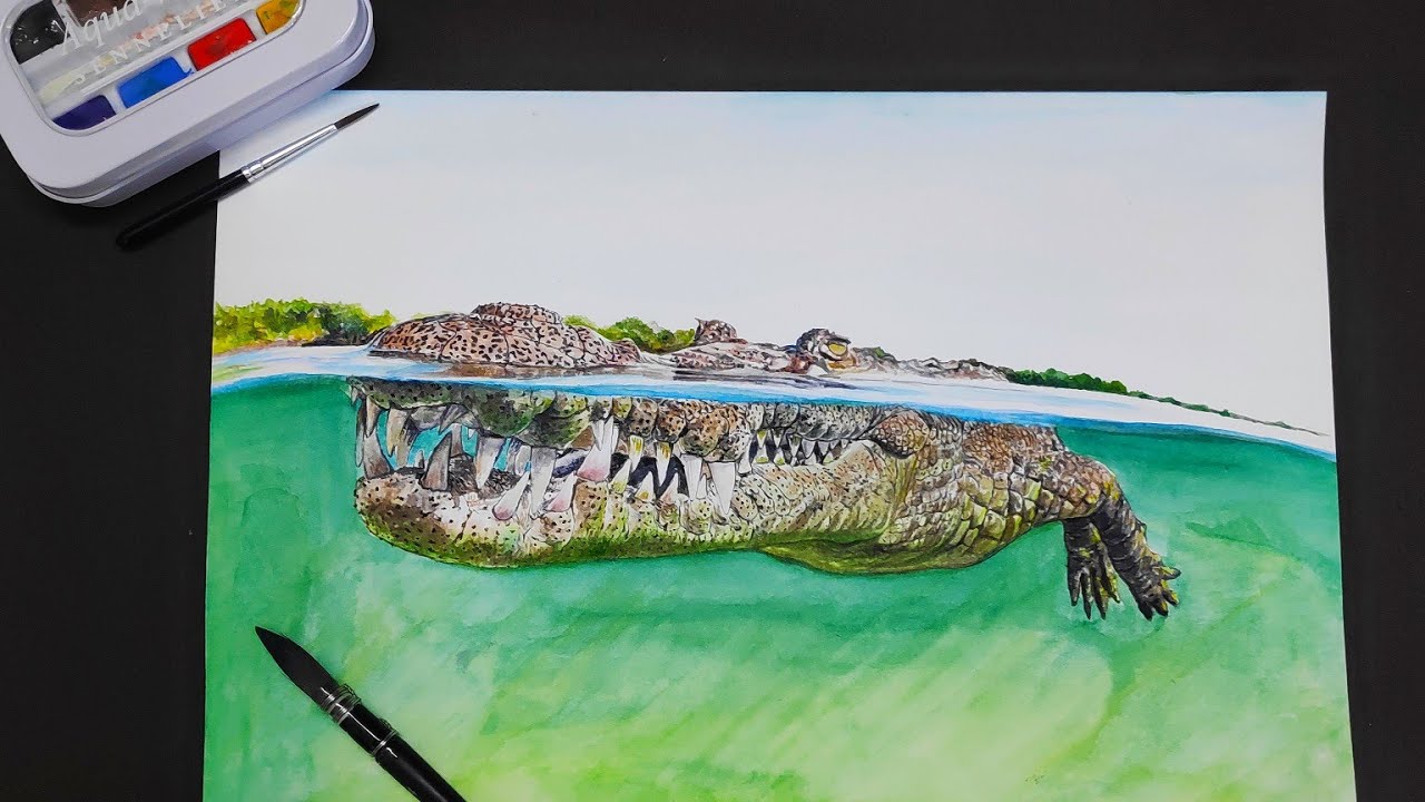 "Submerged" - an watercolor painting - YouTube