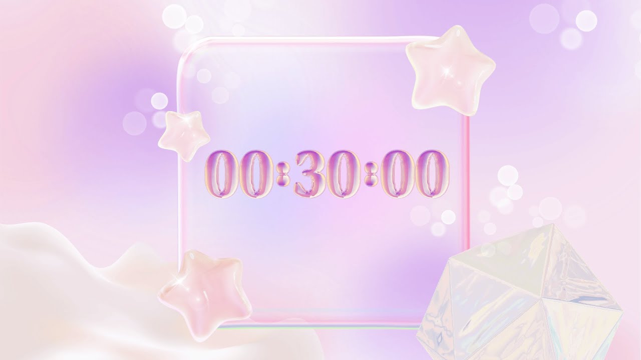 Adorable 🎀 30 Minute Timer｜Focus & Relaxation｜Cute Study with Me ...