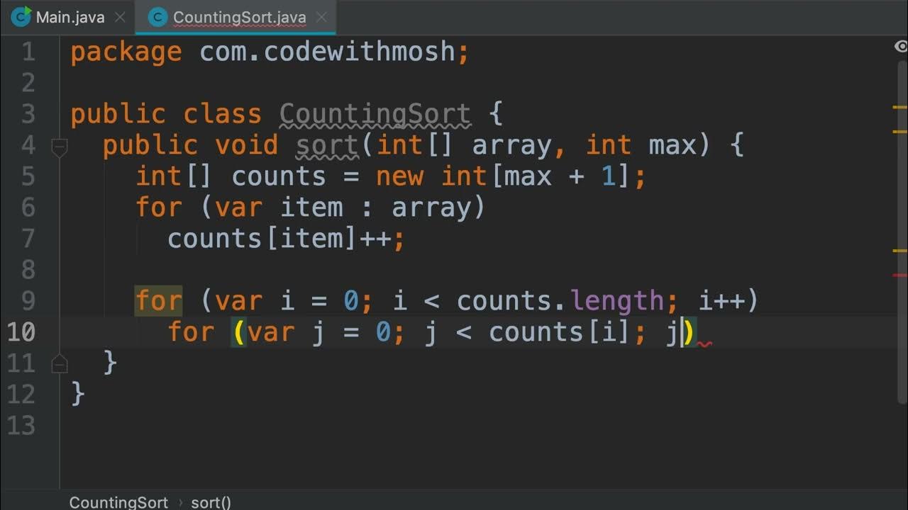 198 Counting Sort Implementation - YouTube