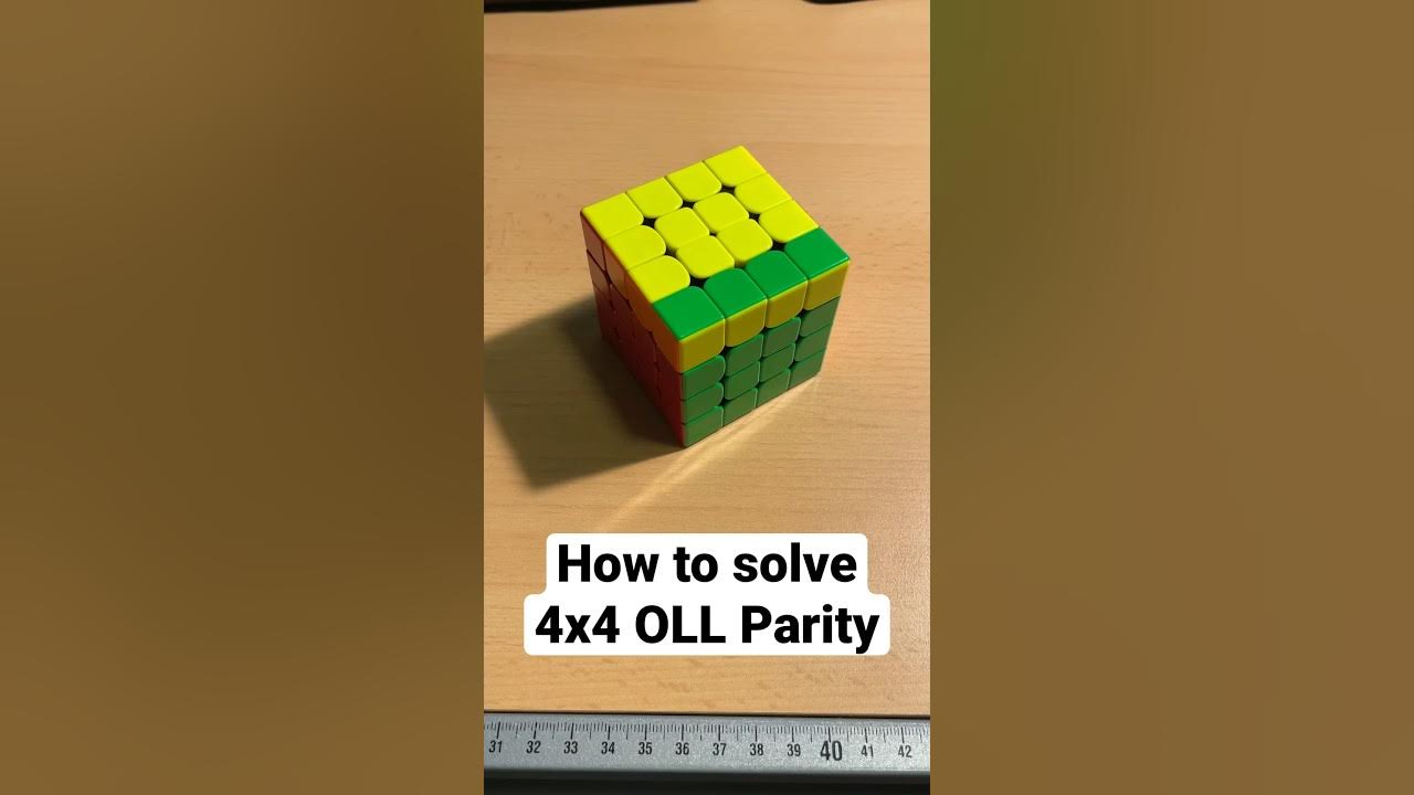 How to solve 4x4 OLL Parity #yaumethod - YouTube