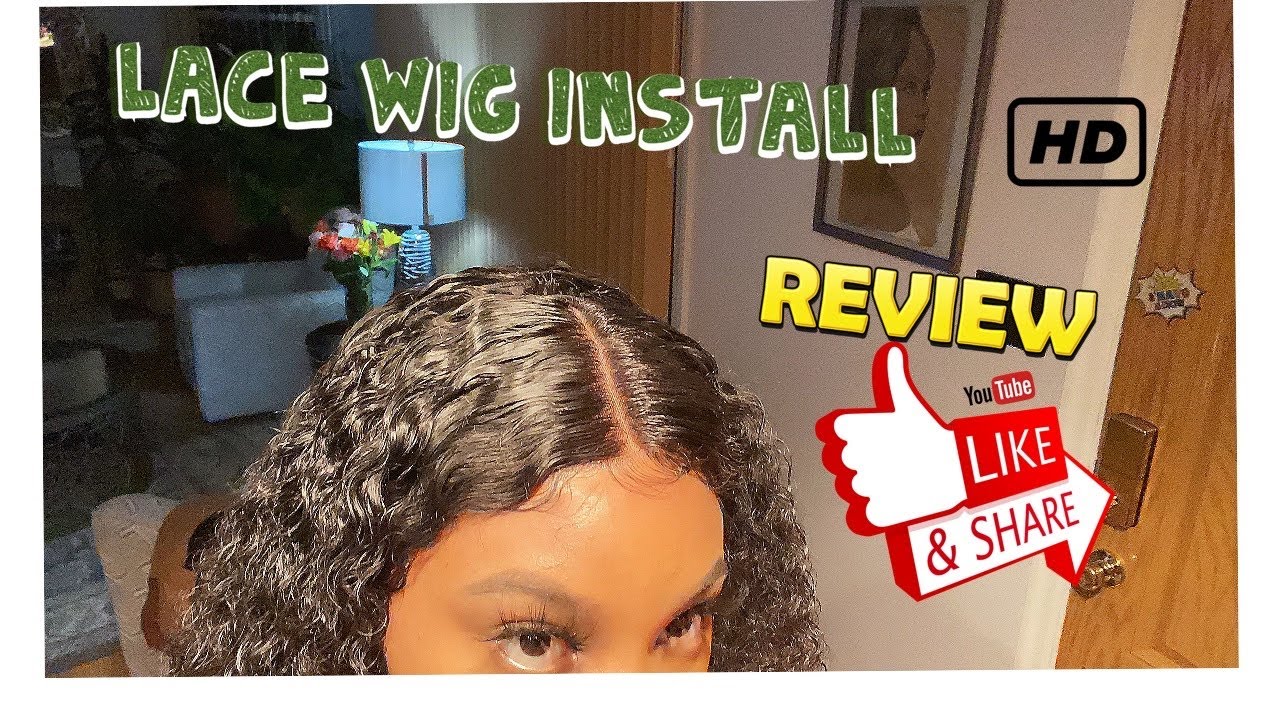 Lace front wig install:) - YouTube