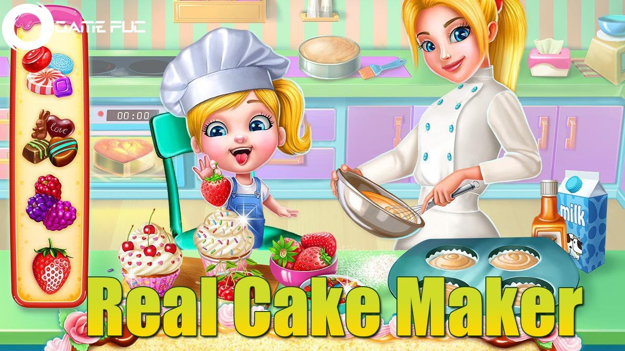 Real Cake Maker 3D - Bake Design Decorate - Songs And Kids Games - YouTube