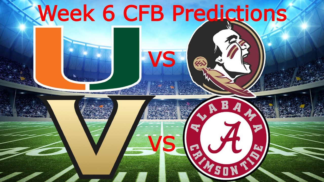My College Football Week 6 Predictions - YouTube