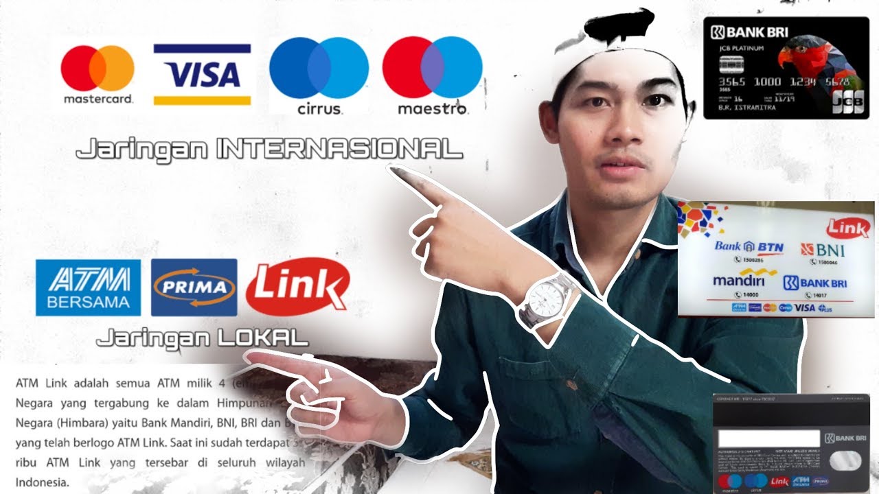 Mastercard, Visa,Link, Cirrus, Maestro, ATM Bersama, Prima. Jaringan ...