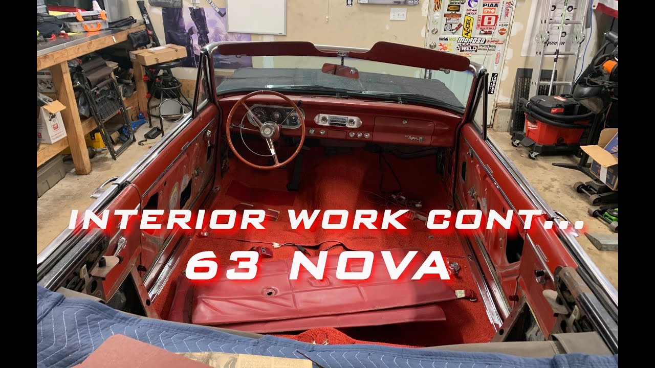 Re-doing the interior on my 1963 Chevy II Nova Convertible - Bright Red ...