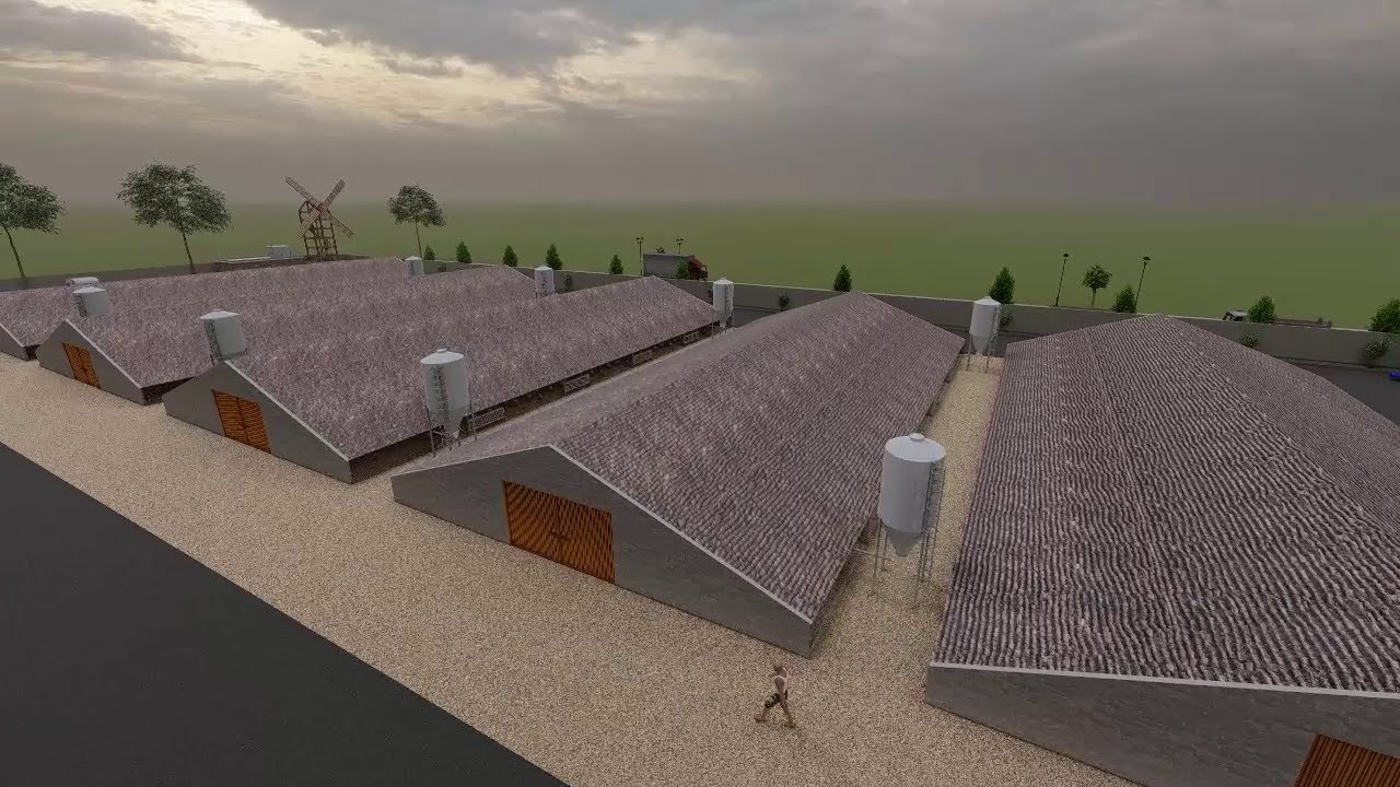 Poultry Farm Control Sade Chicken Shade - YouTube