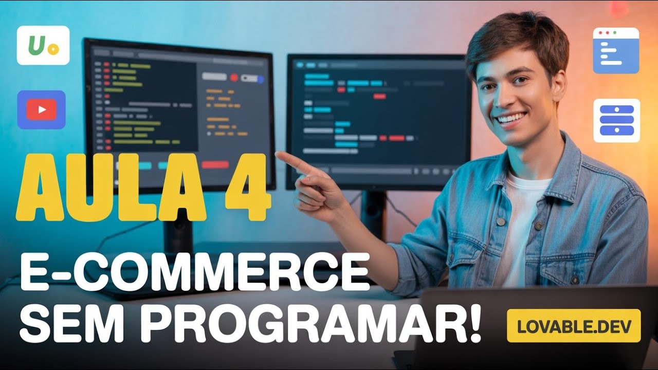 Como criar sua loja online sem saber PROGRAMAR | Aula 4 | Projeto E-commerce do zero com Lovable ...
