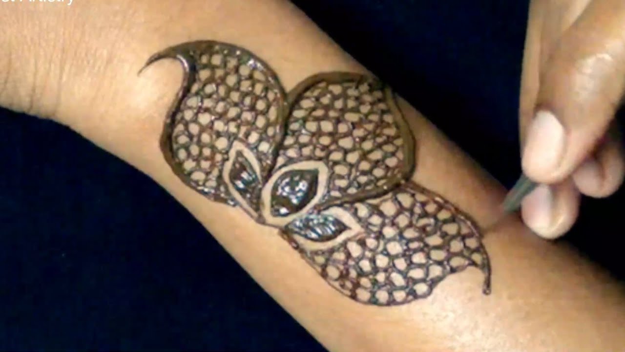 Leaf mehndi design || Latest mehndi design for beginners || - YouTube