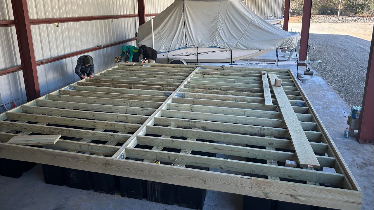 Floating Dock Installation! - YouTube