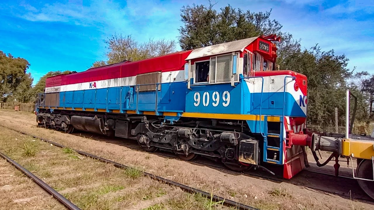 EMD GT22 9099 Maniobrando en la Base Ferreyra de NCA - YouTube